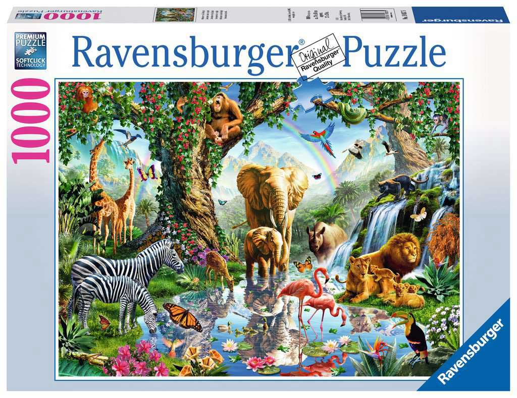 Puzzle Slagalica 1000 delova Džungla i avantura Ravensburger 19837