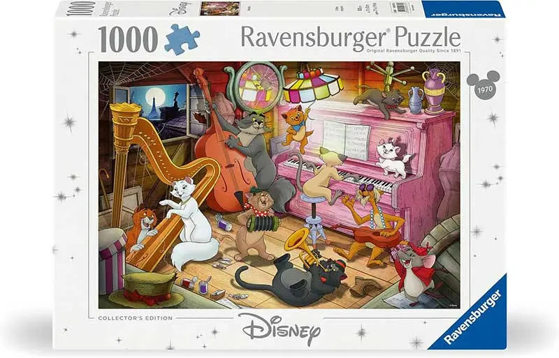 Puzzle slagalica 1000 delova Mačke iz visokog društva Disney Collestors Edition Ravensburger 12000753