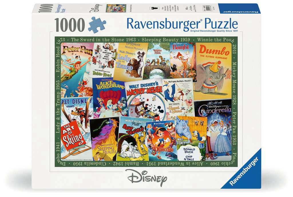 Ravensburger Slagalica 1000 delova - Stari Dizni posteri 12000689