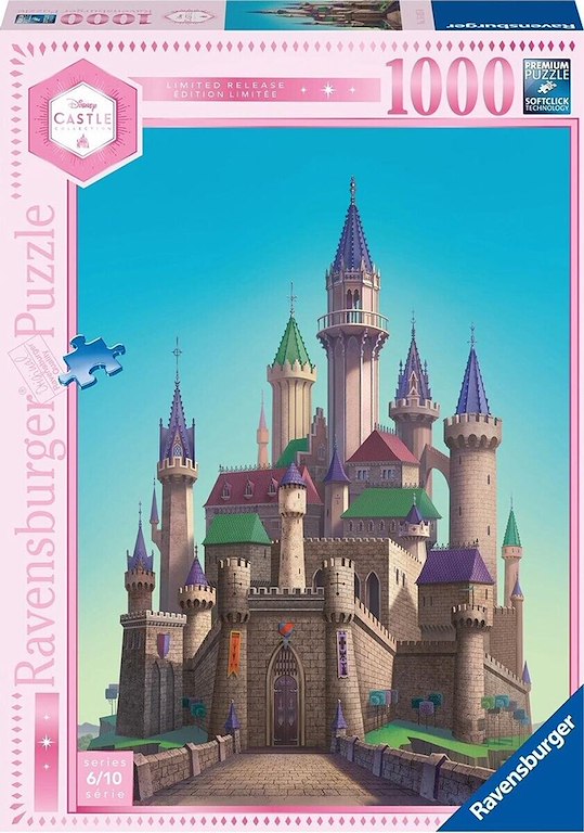 Puzzle slagalica 1000 delova Disney castle - Aurorin zamak - Limited edition Ravensburger 16495