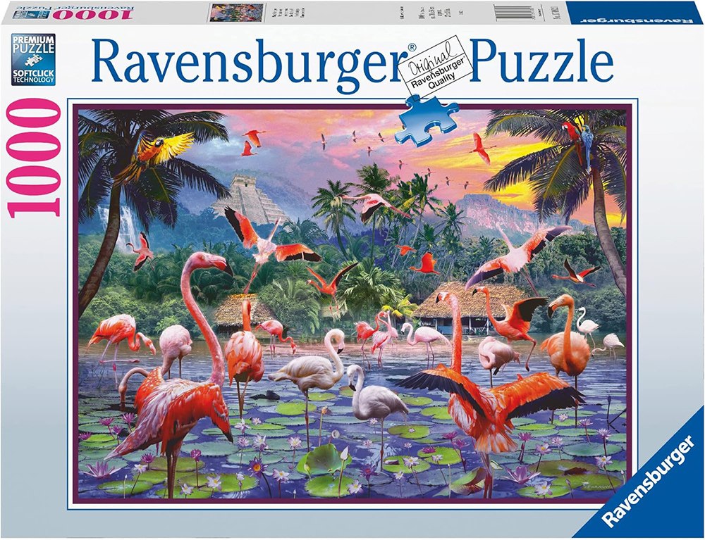 Ravensburger Puzzle slagalica Ružičasti flamingosi 1000 komada 17082
