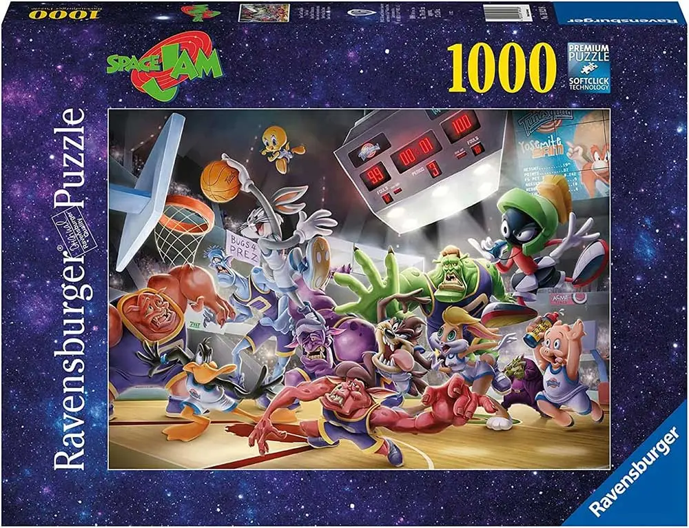 Puzzle 1000 delova Space Jam - Finalno zakucavanje Ravensburger 16923