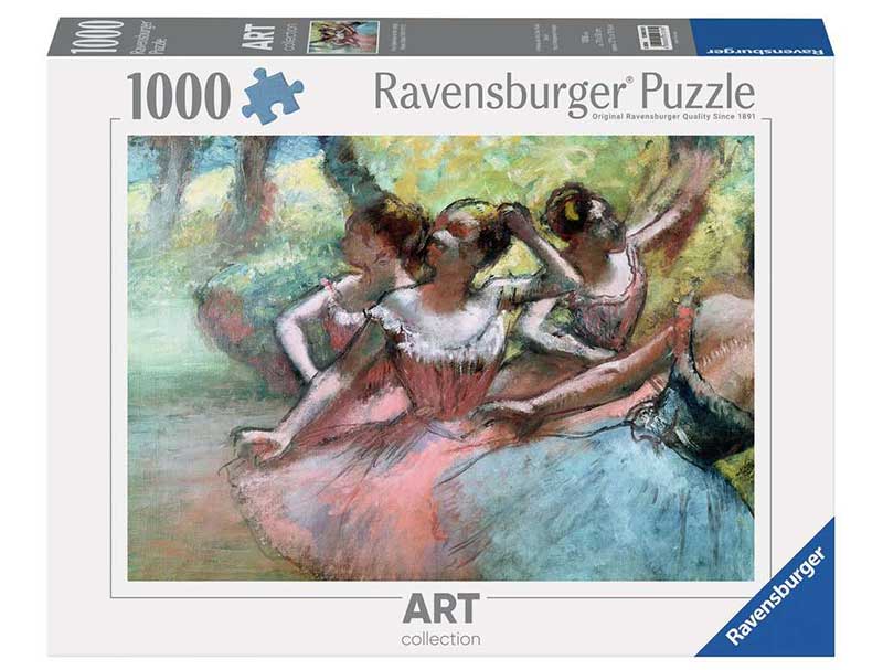 Puzzle slagalica 1000 delova Edgar Dega - Četiri balerine na pozornici Ravensburger ART 12001318