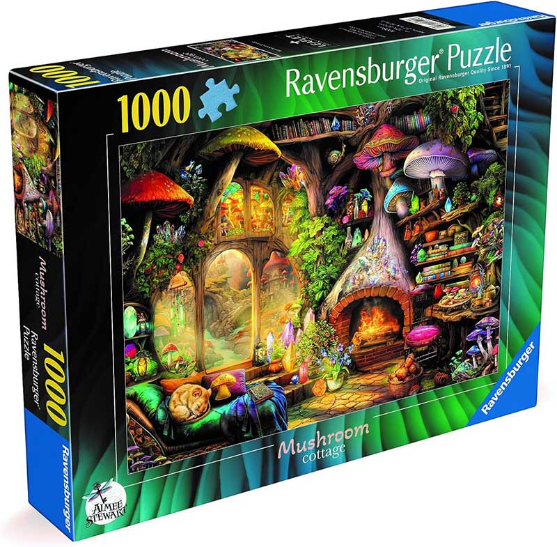 Puzzle 1000 delova Pečurka koliba Ejmi Stjuart Ravensburger 12001525