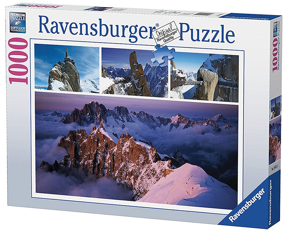 Ravensburger puzzle Planine - Mont Blanc 1000 delova RA19671