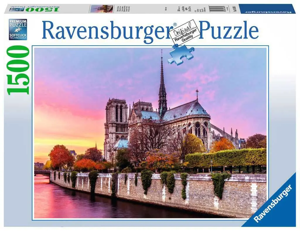 Puzzle Slagalica 1500 delova Piktoreskna crkva Notr Dam Ravensburger