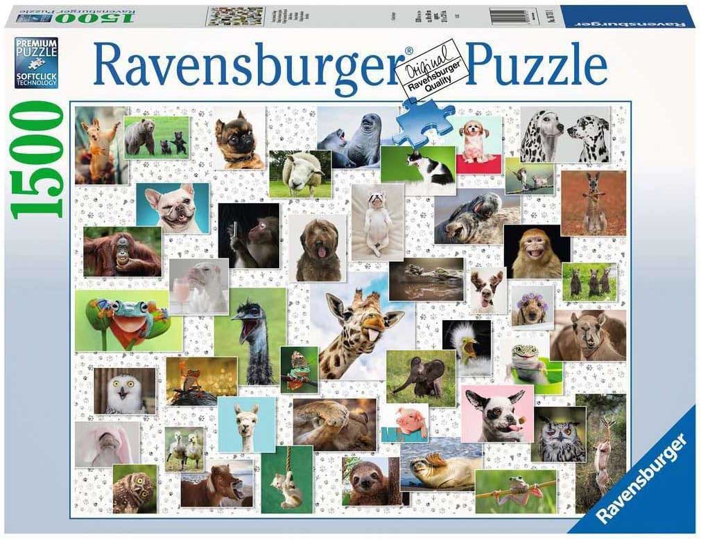 Puzzle slagalica 1500 delova Smešne životinje Ravensburger 16711