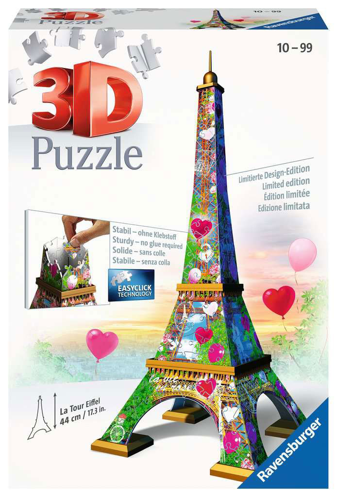 RAVENSBURGER 3D puzzle Maketa Ajfelova kula sa srcima Love Edition RA11183