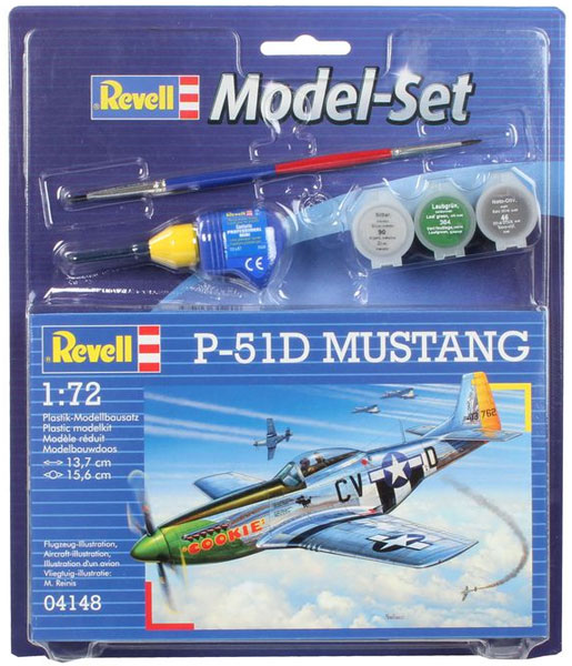 Revell maketa aviona sa priborom Model Set P-51D Mustang RV64148/5006