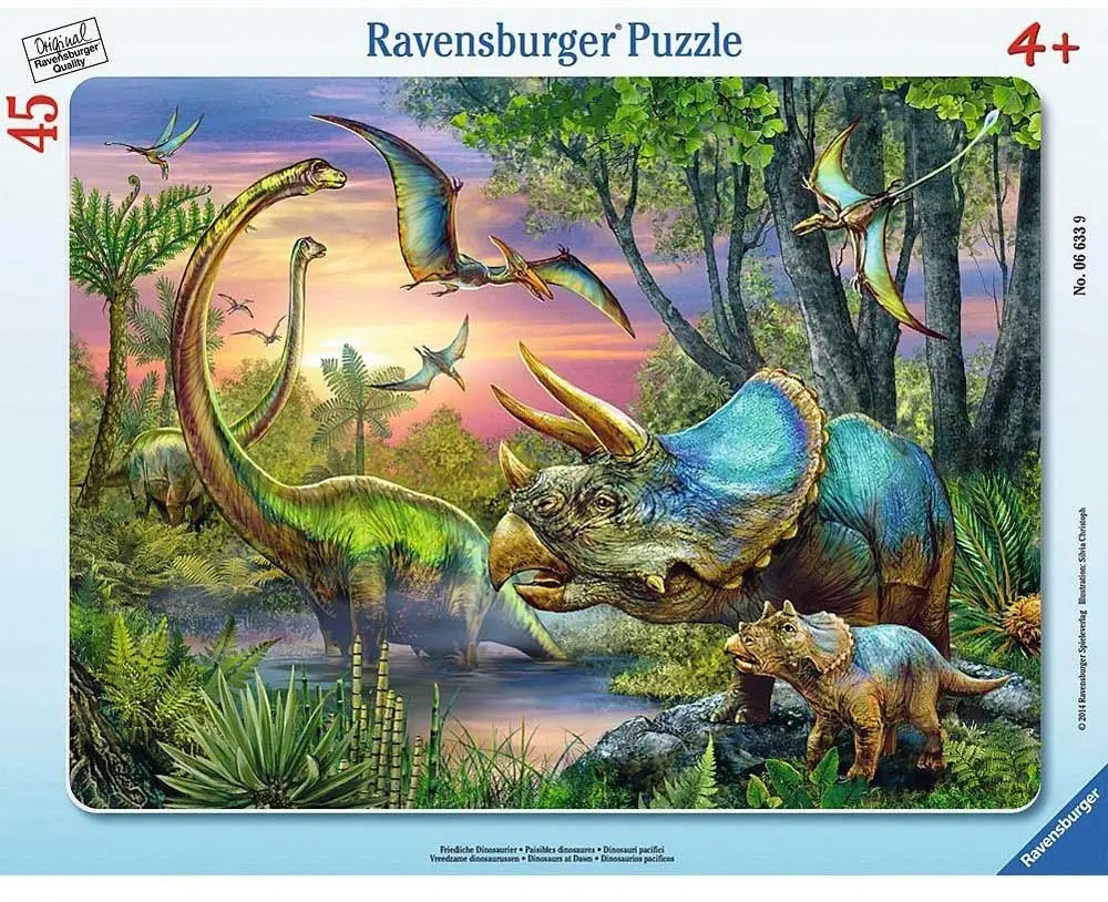 Ravensburger puzzle 45 delova - Mirni dinosaurusi 06633