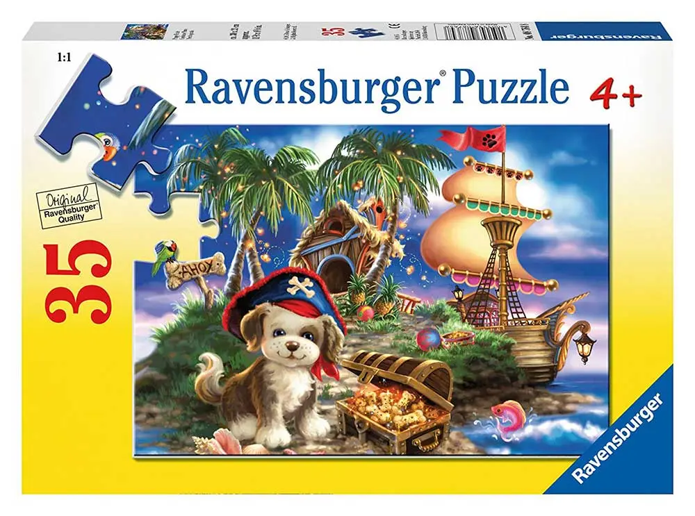 Ravensburger puzzle Dečije puzle - 35 - Životinje - Kučići - Puppy Pirate 35 delova RA08764