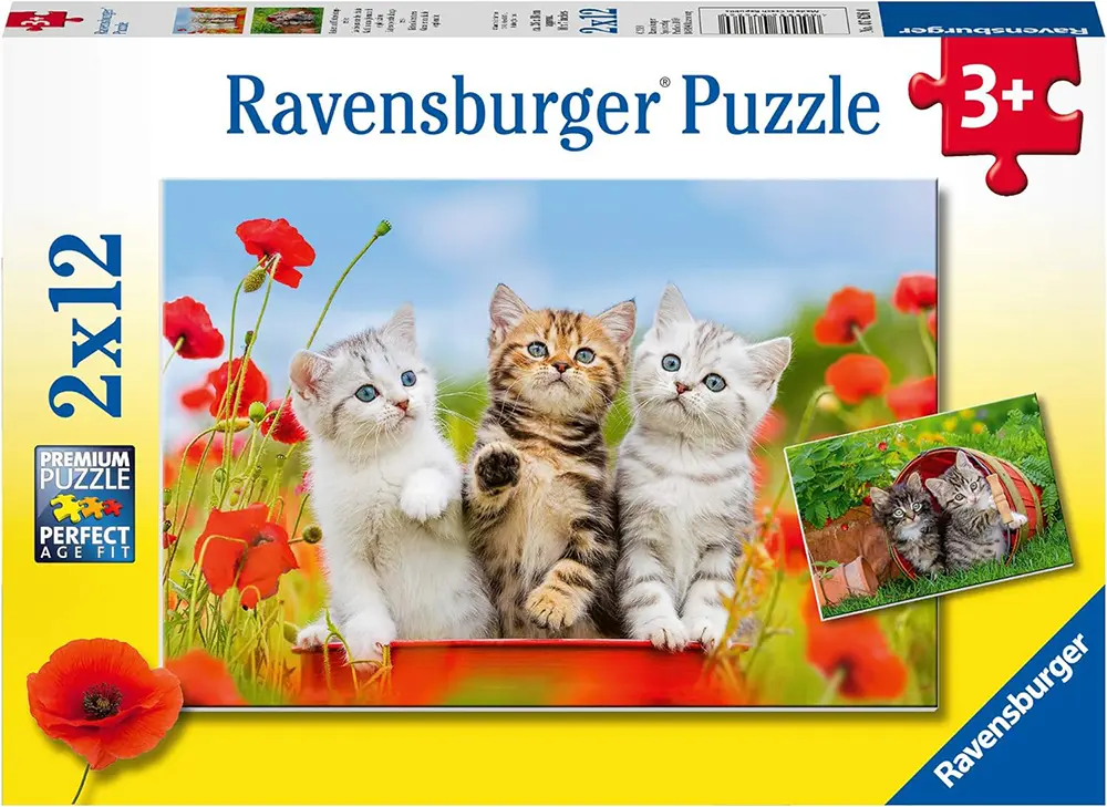 Ravensburger Puzzle slagalice 2x12 delova Mačići 07626