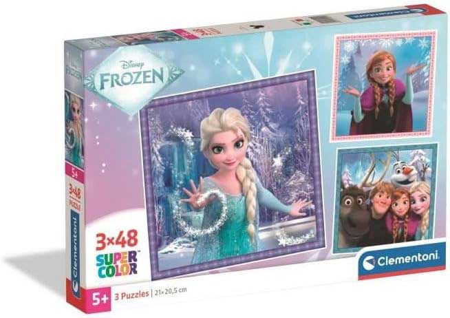 Puzzle slagalice za decu 3x48 delova Disney Frozen Clementoni 25021