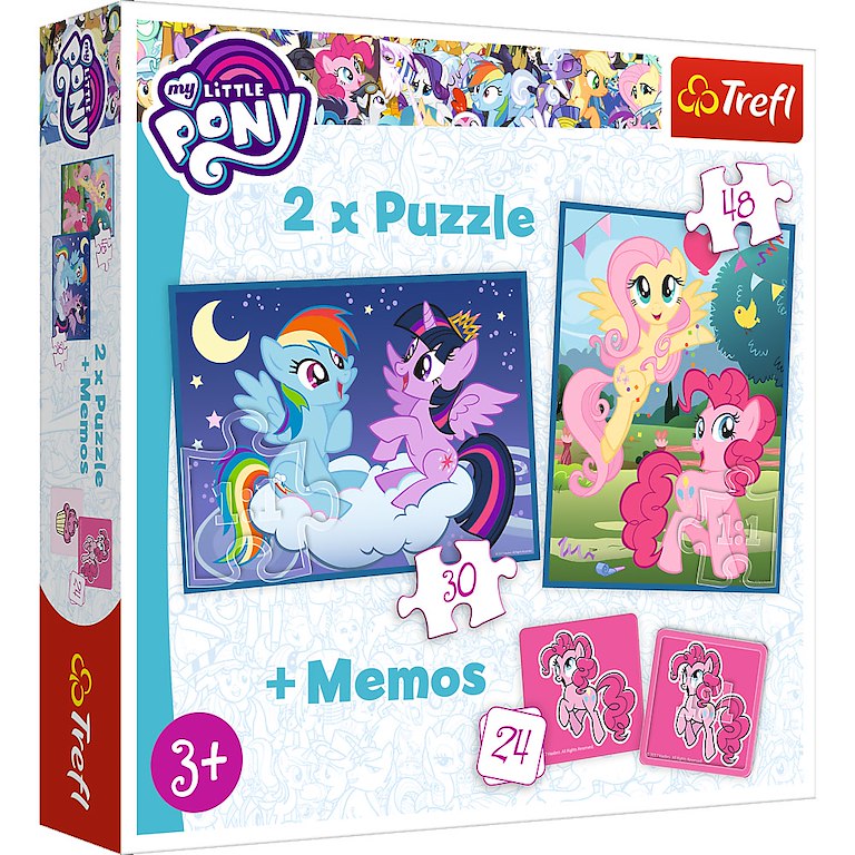 Trefl puzzle 2u1 My Little Pony + igra memorije 90601