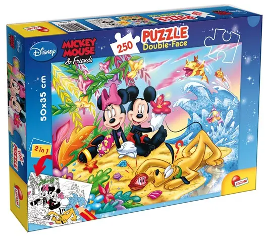 Lisciani Puzzle Miki Maus Složi i oboji 2u1 250 delova 31695