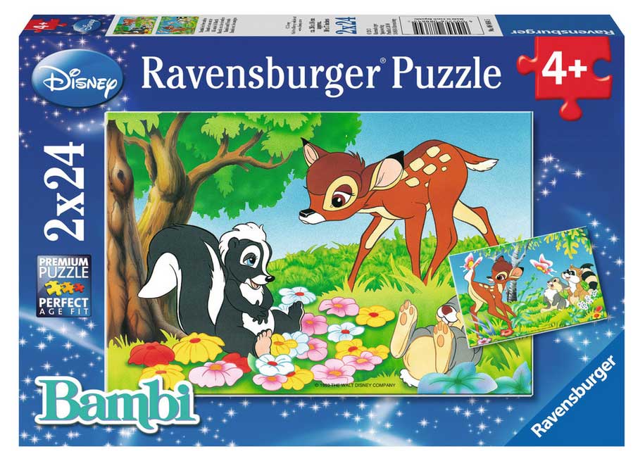Ravensburger puzzle Dečije puzle - 2x24 - Disney - Bambi 2x24 dela RA08864