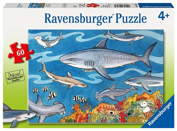 Ravensburger puzzle Dečije puzle - 60 - 1:1 - Životinje - Ajkule - Sea of Sharks 60 delova RA09628