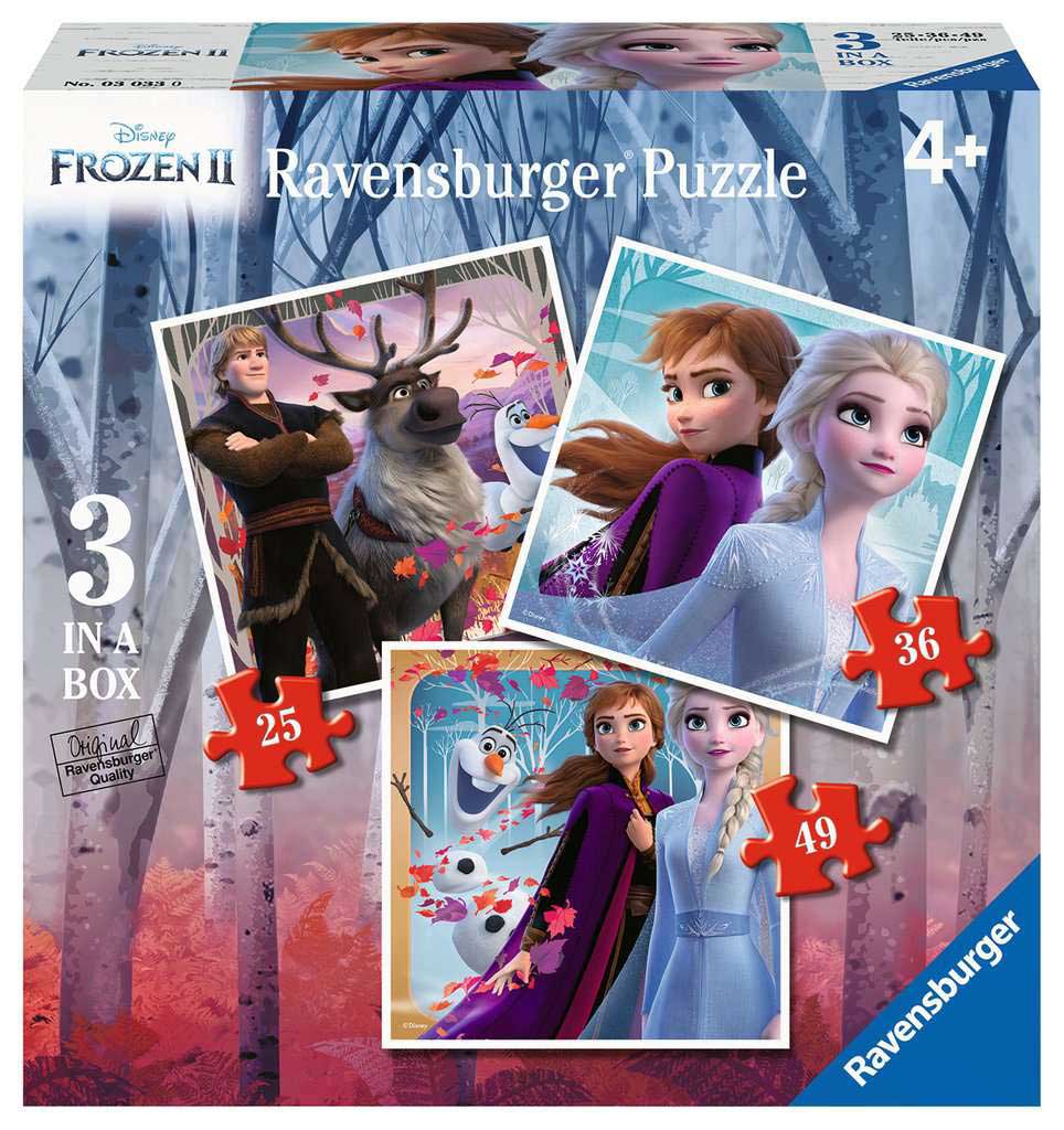 Puzzle 3u1 Disney Frozen II 25/36/49 delova Ravensburger 03033