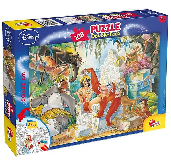Lisciani Puzzle Knjiga O Džungli složi i oboji 108 delova 31690