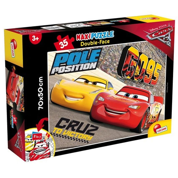 Lisciani Puzzle Maxi Cars 3 Složi i oboji 2u1 35 delova 60658