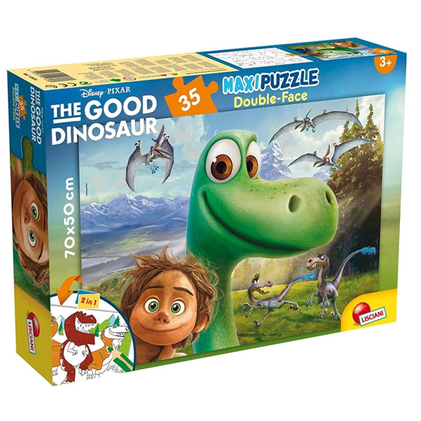 Lisciani Puzzle Maxi Dobri Dinosaurus 2u1 35 delova 33064