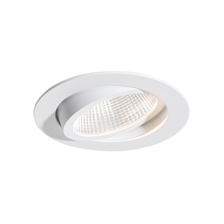 Ugradni reflektor beli 9,5 cm uklj. LED 1015 lm sa dimerom IP65 - Gaius