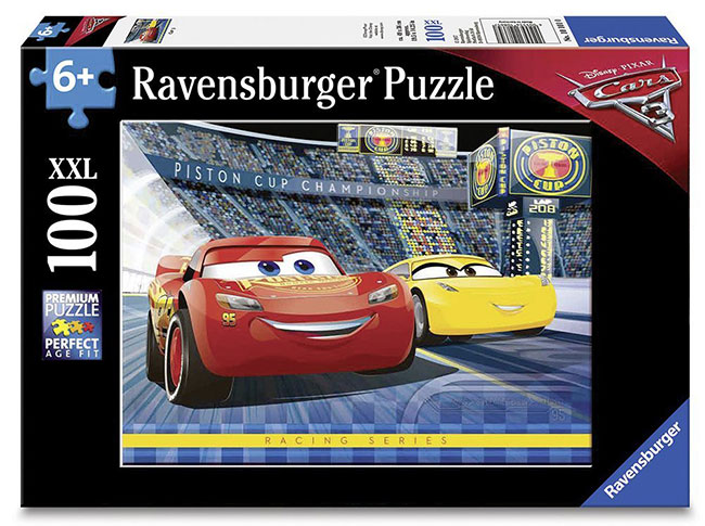 Ravensburger puzzle Dečije puzle - XXL - Disney - PIXAR - Cars 3 - Piston Cup Championship 100 delova RA10851