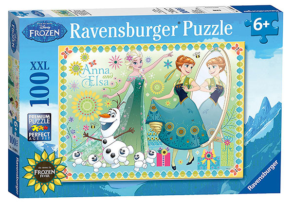Ravensburger puzzle Dečije puzle - XXL - Disney - Frozen - Frozen Fever - Anna and Elsa 100 delova RA10584