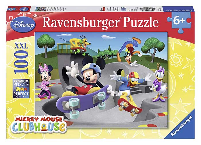 Ravensburger Slagalica 100 delova - Mickey Mouse Club House - U skejt parku 10923