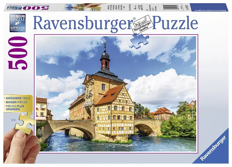 Ravensburger puzzle Nemačka - Gradska većnica u Bambergu 500 delova BIGGER PIECES RA13651