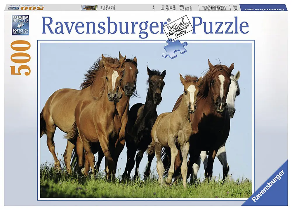 Ravensburger puzzle Životinje - Konji - Horde of horses 500 delova RA14717