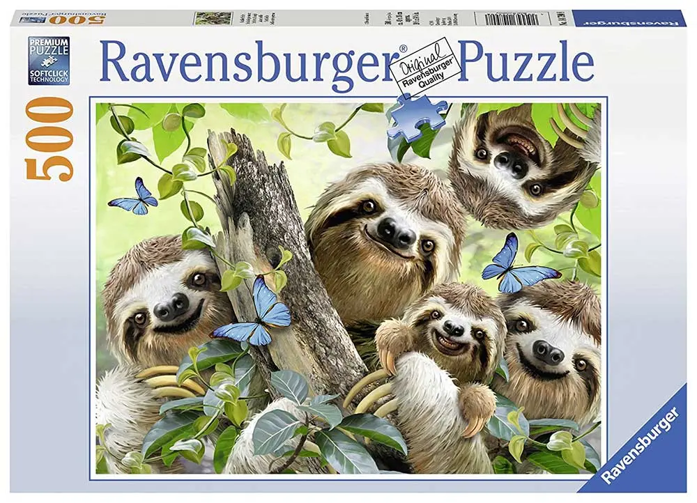 Ravensburger Puzzle 500 delova - Lenjivci prave selfi 14790