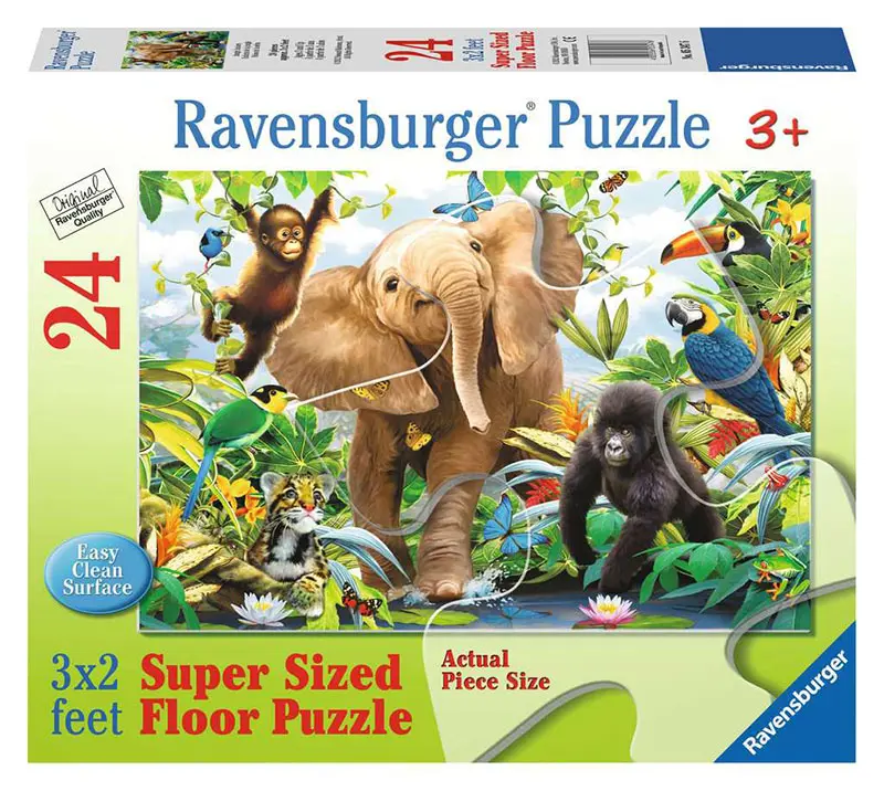 Ravensburger Velike podne puzzle 24 dela Mladunci iz džungle 05347