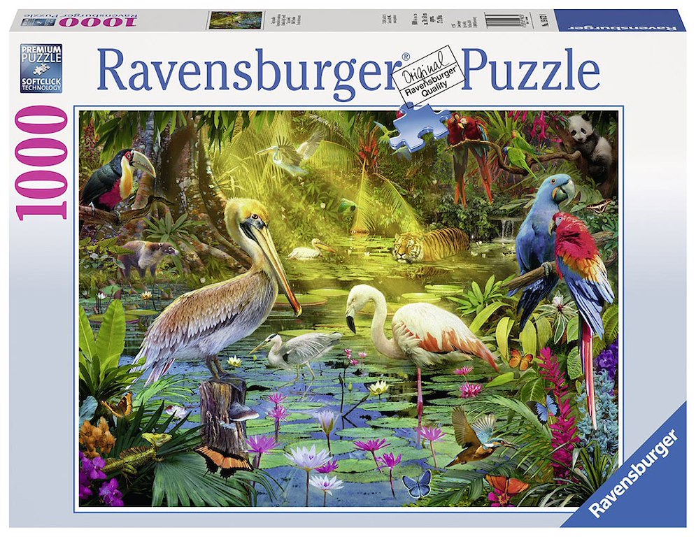 Ravensburger puzzle Raj za ptice 1000 delova RA19673