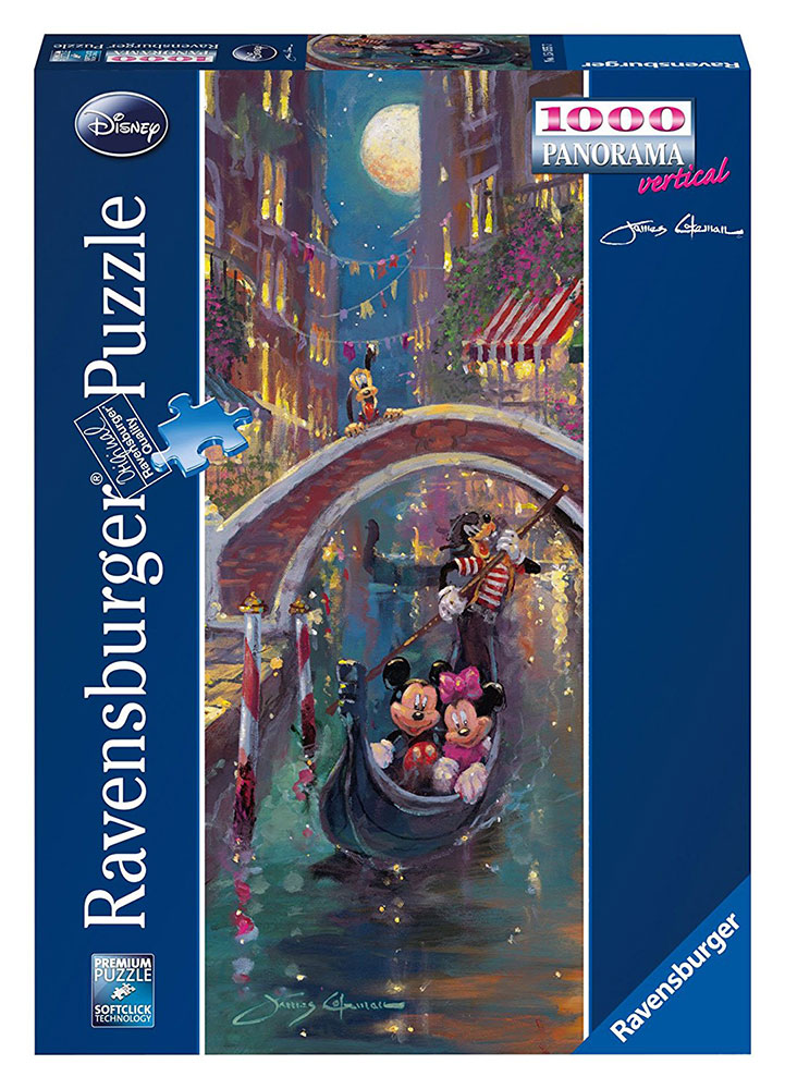 Ravensburger puzzle Disney - Miki i Mini - Venetian Romance 1000 delova PANORAMA vertical - prikaz RA15055