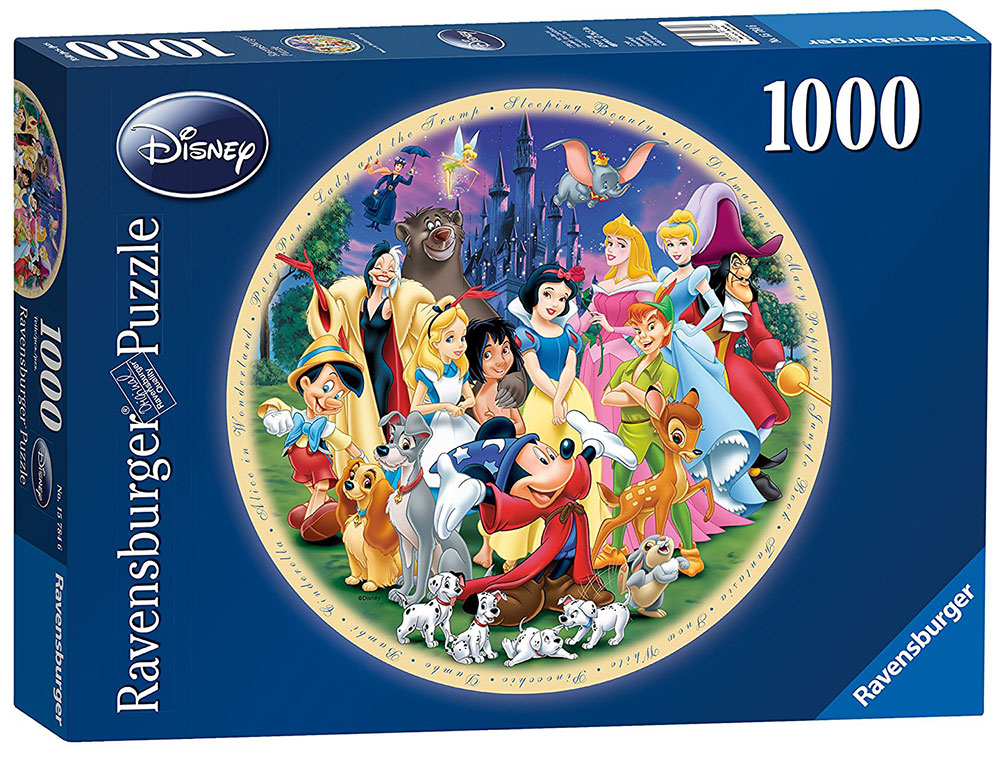 Ravensburger puzzle Disney - Čudesni Diznijev svet 1000 delova OKRUGLA RA15784