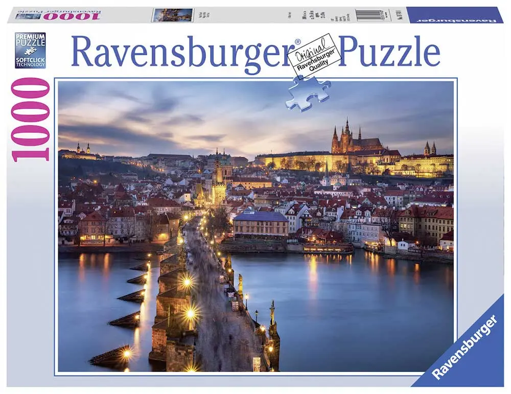 Puzzle Slagalica 1000 delova Prag noću Ravensburger 19740