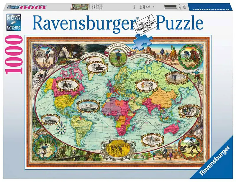 Ravensburger Puzzle slagalica 1000 delova Biciklom oko sveta 16995
