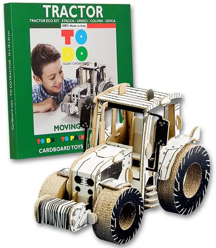 TO DO Cardboard Toy Eco Kit Tractor - 3D Puzzle Maketa TRAKTOR 121 deo
