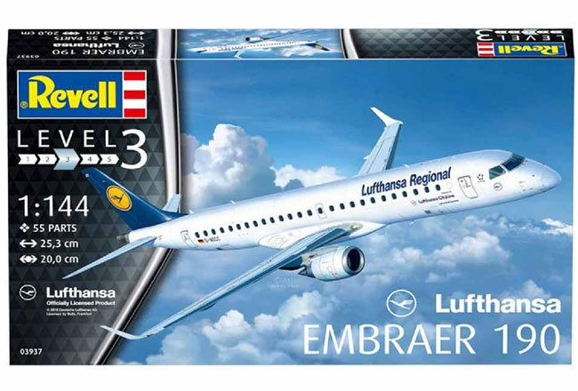Revell maketa Avion Embraer 190 Lufthansa RV03937/090