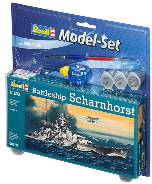 Revell maketa broda sa priborom Model Set Scharnhorst RV65136/5654