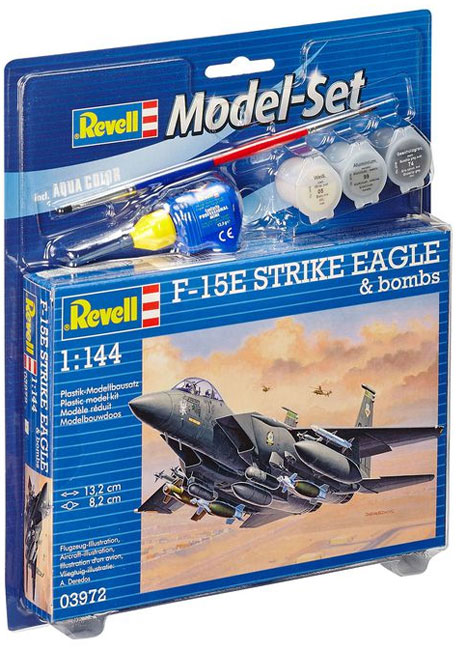 Revell maketa aviona sa priborom Model Set F-15E RV63972/5006