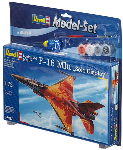 Revell maketa aviona sa priborom Model Set F-16 Mlu Solo Display RV63980/5008