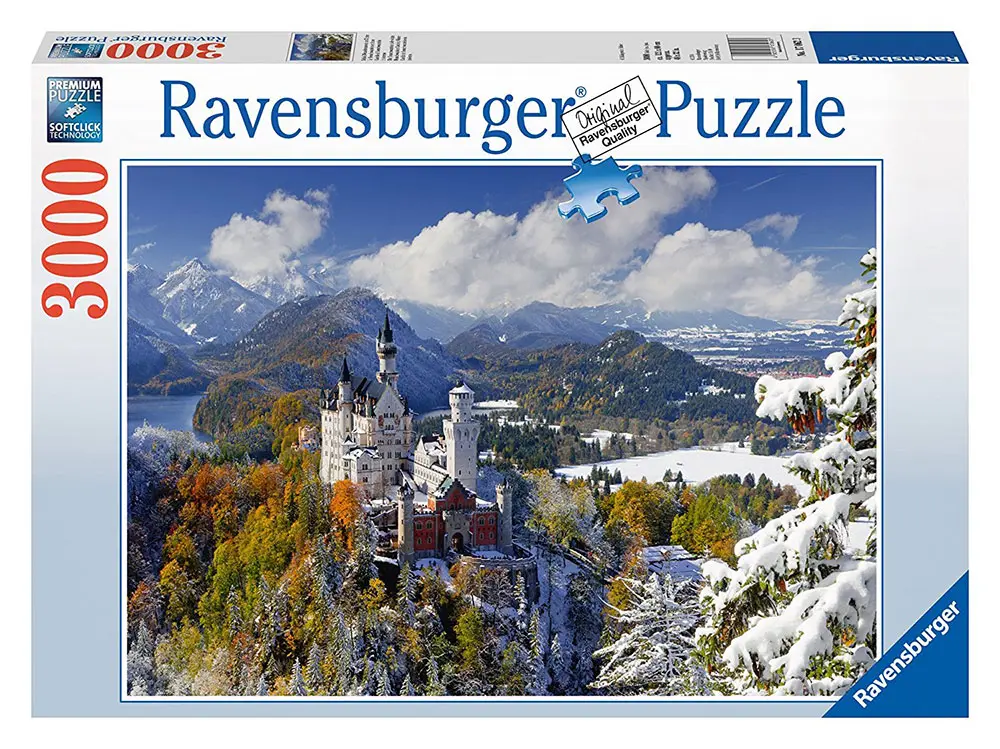 Ravensburger puzzle Nemačka - Zamak Nojšvanštajn u zimu 3000 delova RA17062