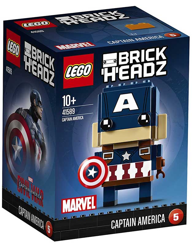 LEGO® kocke BrickHeadz - Kockoglavci - Kapetan Amerika 41589