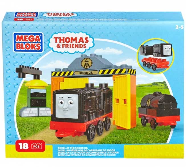 Mega Bloks Kocke Tomas i drugari - Dizel lokomotiva na pumpi 37126