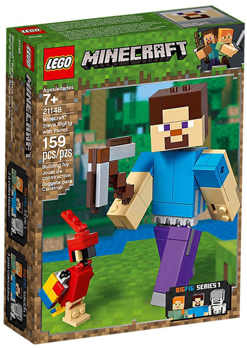 LEGO® Kocke Minecraft - Velika figura Stiva sa papagajem 21148