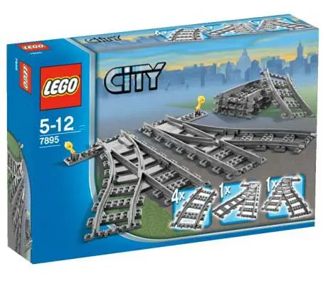 LEGO® City kocke Switching Tracks – Šine skretnice 8 delova 7895