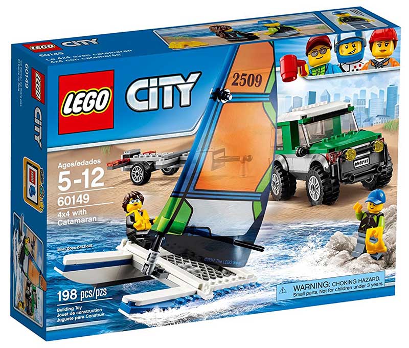 LEGO® City kocke Vozila - Katamaran i džip 60149