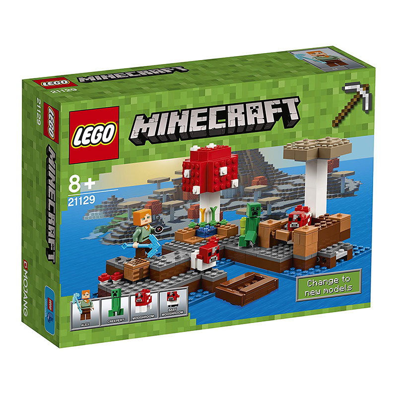 LEGO® Minecraft kocke The Mushroom Island - Ostrvo pečuraka 247 delova 21129
